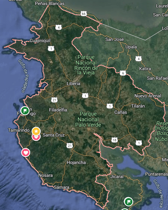 Código Postal Guanacaste.